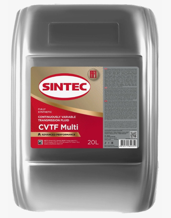Масло трансм. CVTF Multi SINTEC (20л)